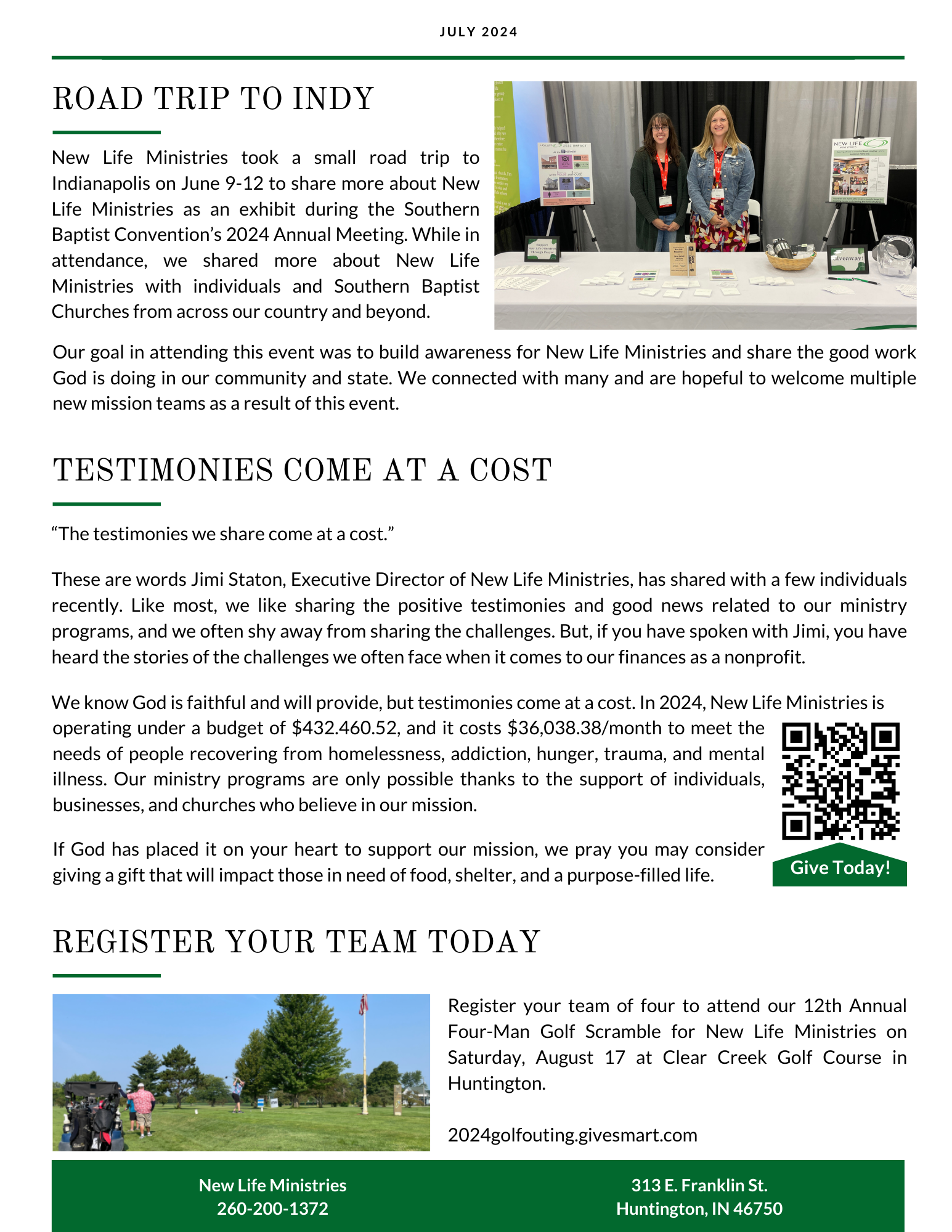 July 2024 - New Life Ministries